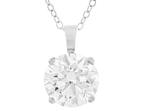 Certified White Lab Grown Diamond F Vs1 14k White Gold Solitaire