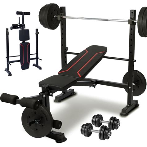 Standard Weight Bench Set With Leg Extension And Leg Curl 750lbs