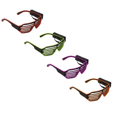 Cvsaywd 4pc Led Glasses Color Modes Glow Sticks Light Up Glassesglow