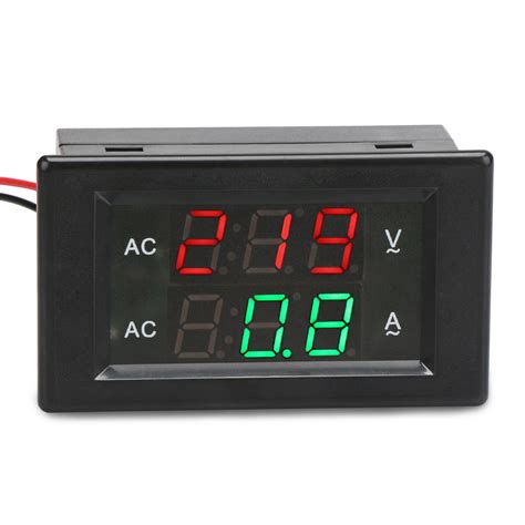 Digital Meter Ac130~500v200a Led Dual Display Voltmeter Ammeter Ac
