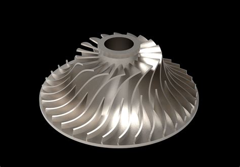 Radial Flow Compressor Impeller 3d Model 3d Printable Cgtrader