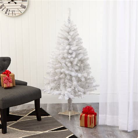 5 White Artificial Christmas Tree With 350 Bendable Branches Nearly