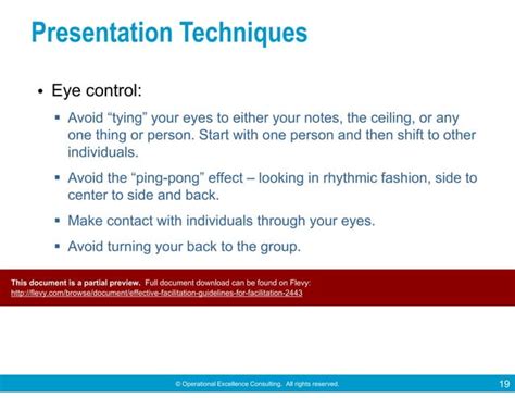 Effective Facilitation Guidelines For Facilitation Pdf