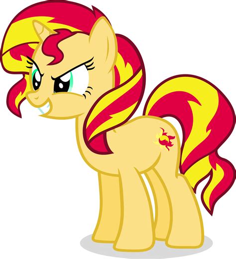 Mlp Sunset Shimmer Vector Pony