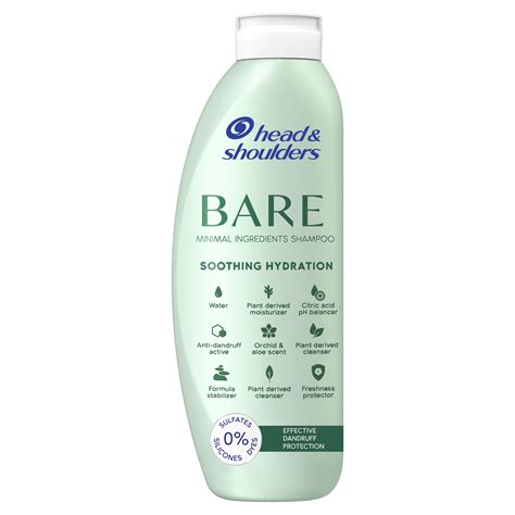 Head And Shoulders Bare Soothing Hydration Dandruff Shampoo Anti Dandru