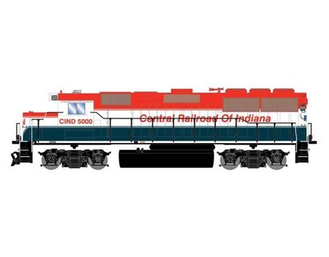 Athearn Rtr 1527 Ho Scale Emd Gp50 Central Railroad Of Indiana Cind 5000 Dcc Sound