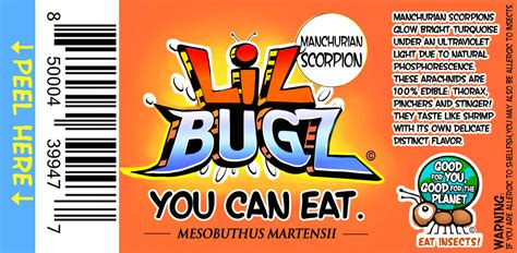Lil Bugz Scorpion Retail Display With 24 Scorpion Packs You Can Eat Bugs