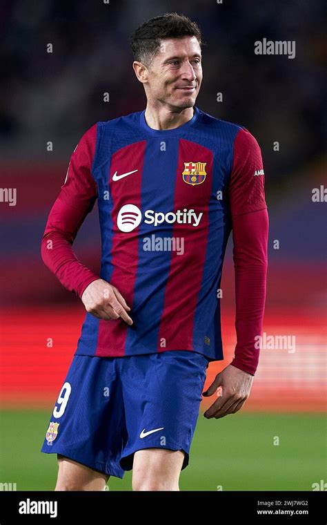Robert Lewandowski Of Fc Barcelona Reacts During The Laliga Ea Sports