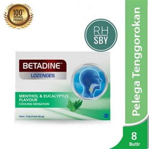 Jual Permen Betadine Sore Throat Lozenges Sakit Tenggorokan 8 Butir