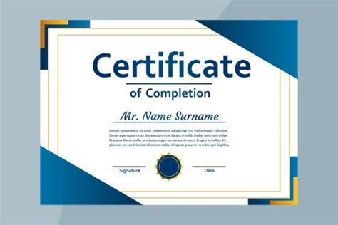 Certificate Of Completion Design Graphic By Pexelpy · Creative Fabrica