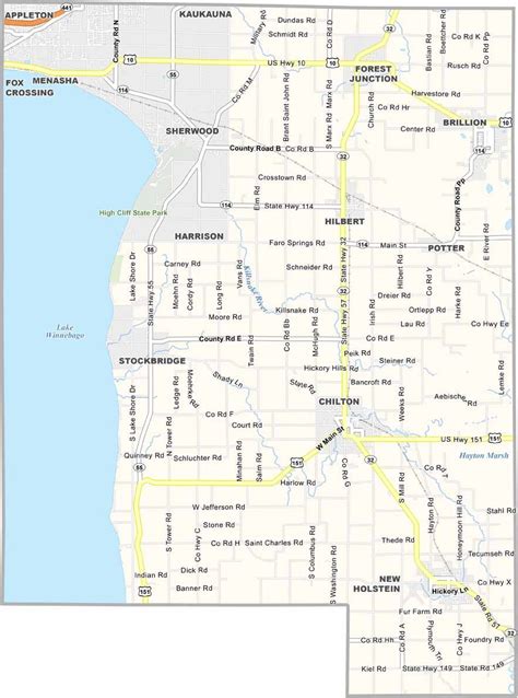 Dodge County Map Wisconsin Us County Maps