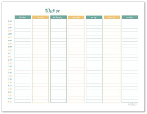 Free Printable Weekly Planner Landscape Download Free Printable Weekly