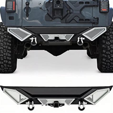 Rear Bumper For 07 18 Jeep Wrangler Jk W Winch Plate D Rings Pathmods