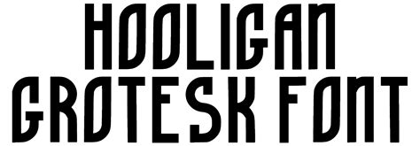 Hooligan Grotesk Font Dafontstyle