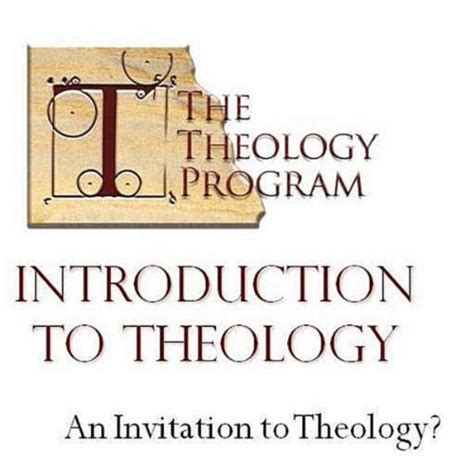 Introduction To Theology The Theology Program Digital Music