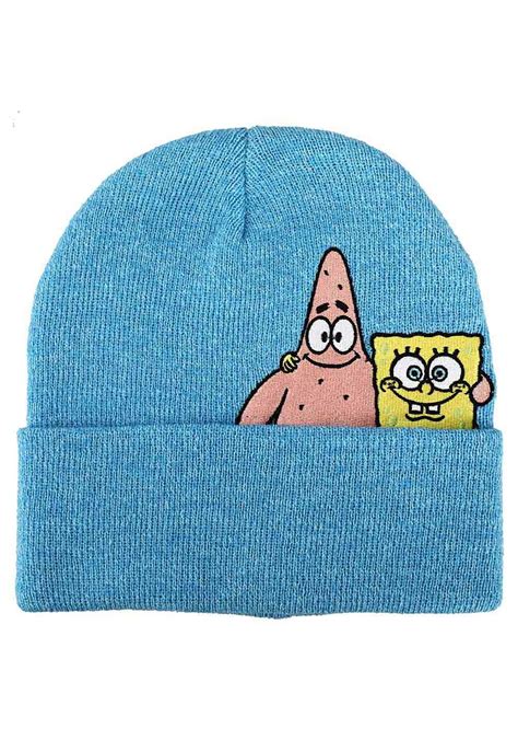 Adult Spongebob And Patrick Peek A Boo Beanie Spongebob Ts 16 99