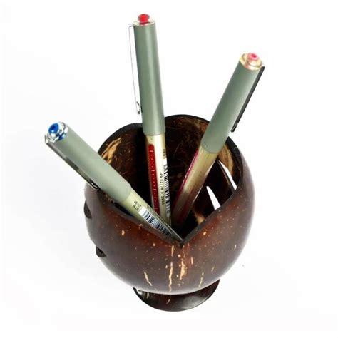 Coconut Shell Pen Holder Desk Organizer At ₹ 138 Piece In Pollachi