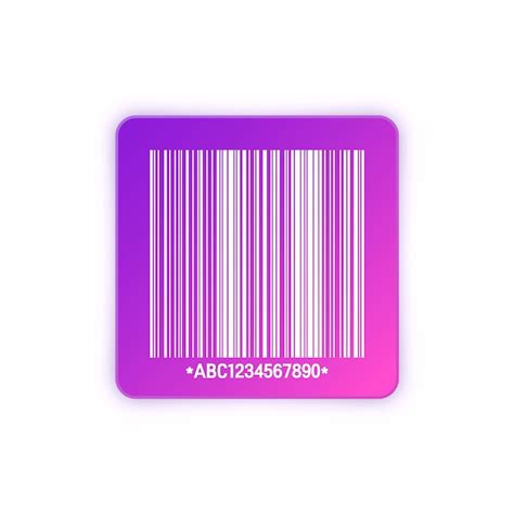 Premium Vector Modern Colorful Barcode Sticker Identification Tracking Code Serial Number