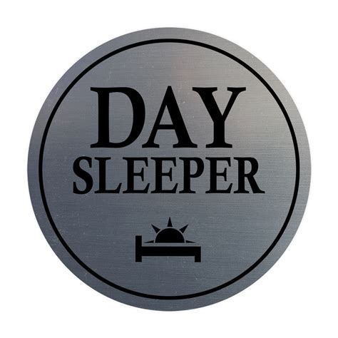 Signs Bylita Circle Day Sleeper Wall Or Door Sign All Quality