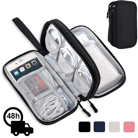 휴대용 전자 액세서리 보관 파우치 여행용 Usb 케이블 가방 Digital Shop