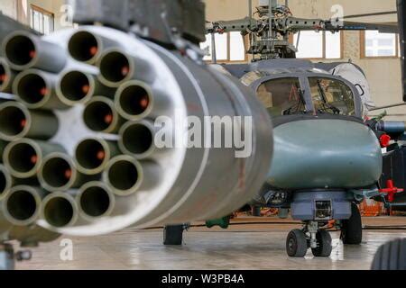 Close Up Of A Rocket Pod Of The Mil Mi 24 Helicopter Gunship Hind At