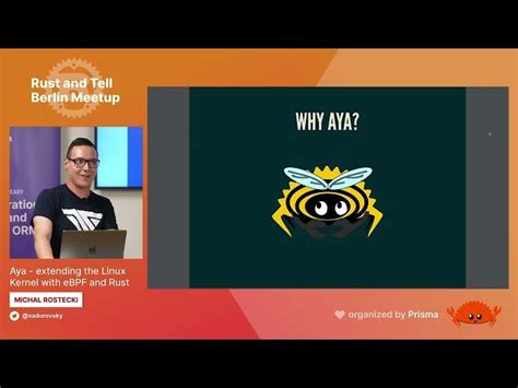 Free Video Aya Extending The Linux Kernel With Ebpf And Rust From Rust Class Central