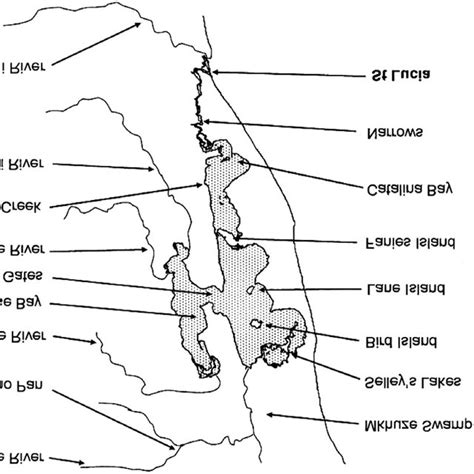 The Main Water Bodies Of Western Maputaland Showing The Phongolo River