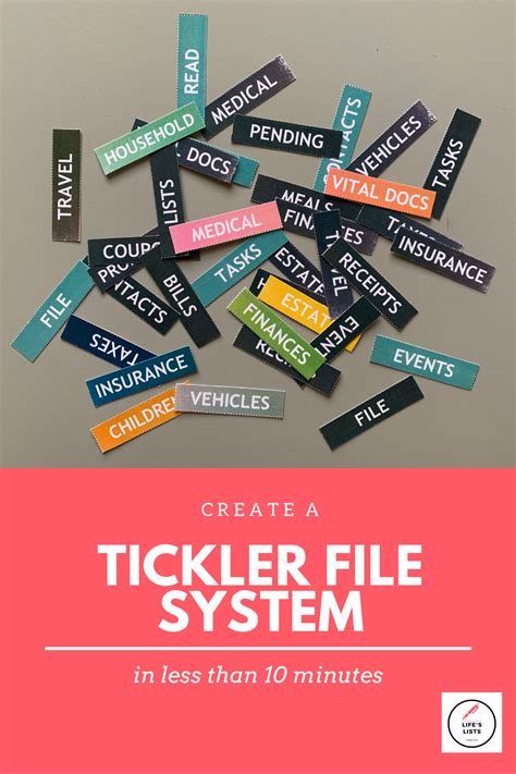 Create A Tickler File System In Less Than 10 Minutes Artofit