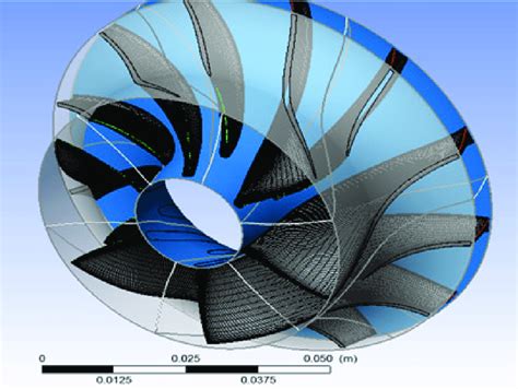 Meshing Of Impeller Using Ansys Turbogrid Download Scientific Diagram