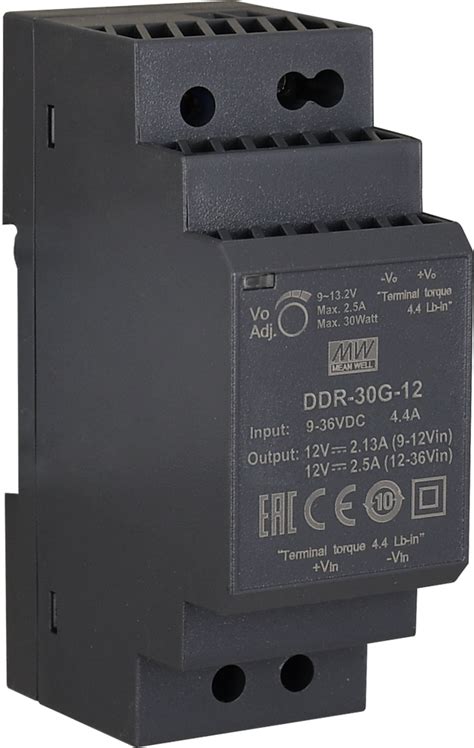 DDR 12V 60W 5A przetwornica DC DC na szynę DIN DDR 60G 12