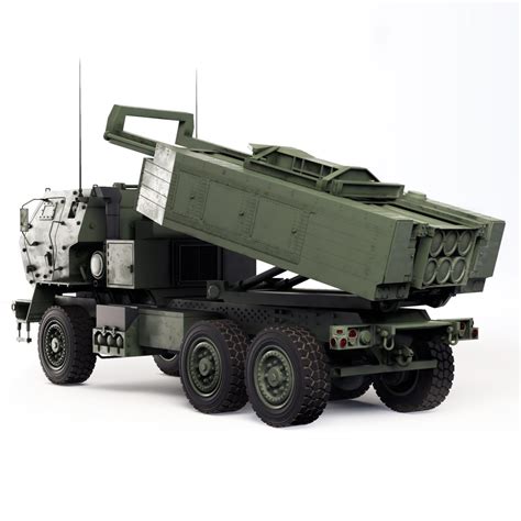 Mlrs M142 Himars 2006 3d Model For Vray