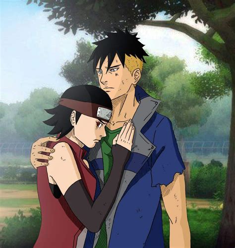 Kawaki Sarada Sólo imagina Naruamino Amino