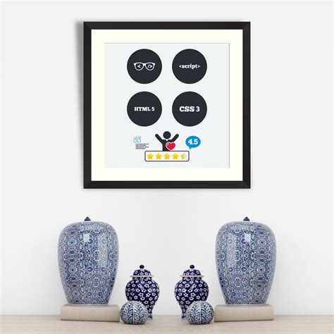 programmer coder glasses icon framer