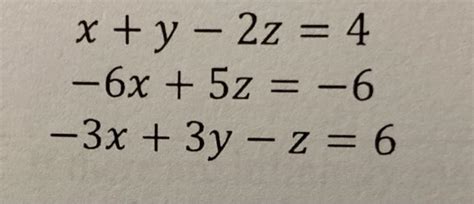 Solved Solve The System Of Linear Equationssolve The System