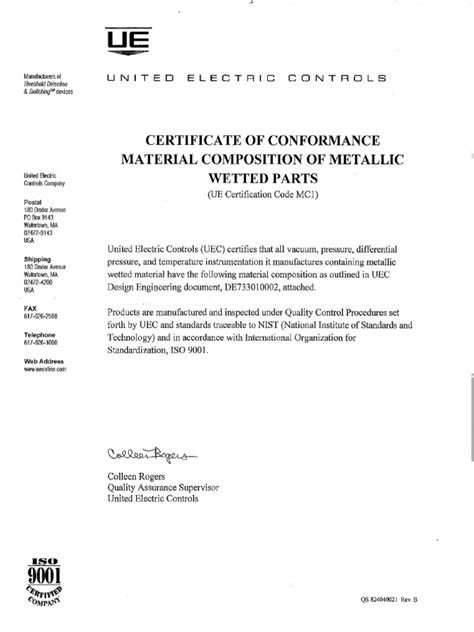 Certificado De Material Tx Pdf Brass Bronze
