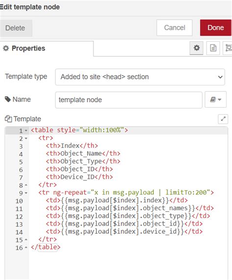 Display Table Data From Sqlite Dashboard Node Red Forum