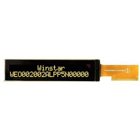 Weo002002alpp5n00000 Winstar Longlife Oled Alphanumeric Display Unisystem Supplier And