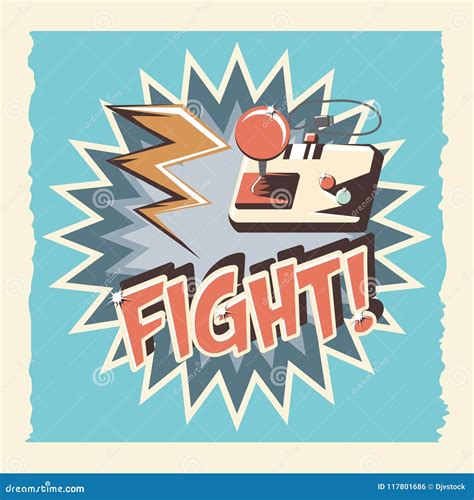 Video Game Retro With Control Stock Vector Illustration Of Leisure Retro