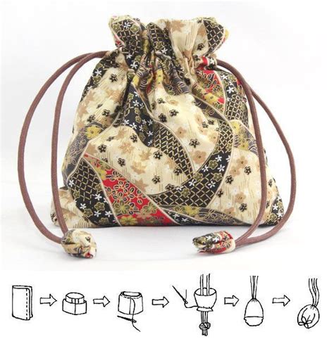 Lined Drawstring Bag Expansion Pattern All The Details Artofit