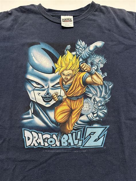 Vintage Dragon Ball Z Dbz Shirt 1999 Goku Vegeta Goha Gem