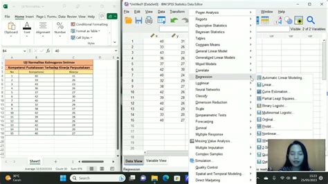 Uji Normalitas Kolmogrov Smirnov Di Spss Youtube