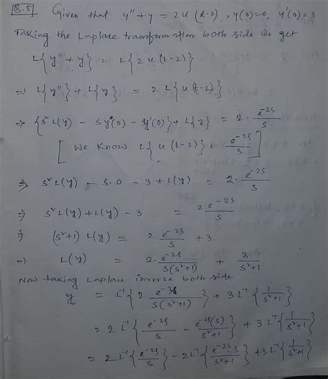 [Solved] Solve the given initial value problem using the method of Laplace... | Course Hero
