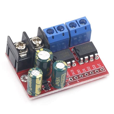 New A Dual DC Motor Drive Module Remote Control Voltage V V Reverse PWM Speed Regulation