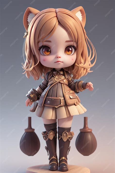 Premium Photo 3d Model Character Shaping Modeling Display Of Anime
