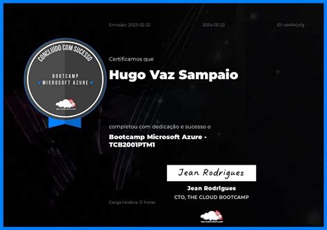 Certificado Azure — The Cloud Bootcamp By Hugo Vaz Sampaio Medium