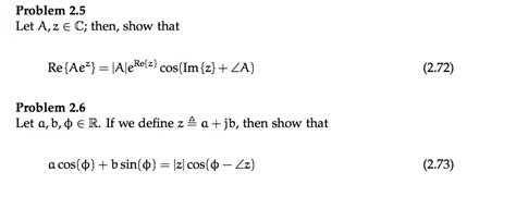 solved let a z elementof c then show that re{ae z}