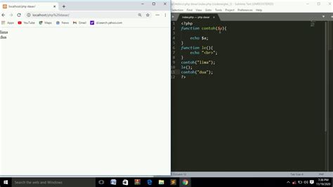 Tutorial Php Belajar Php Dasar Parameter Dan Argument Youtube