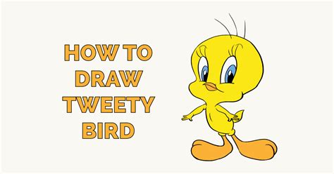How To Draw Tweety Bird Really Easy Drawing Tutorial