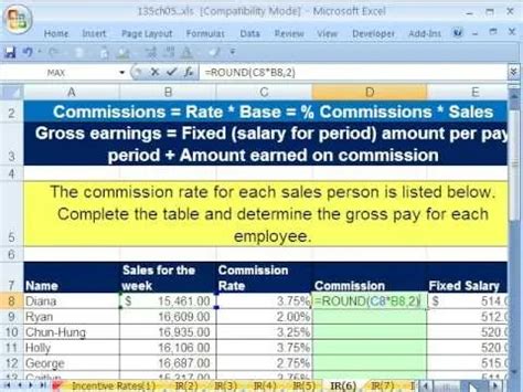 How To Calculate Incentive Rates By Formula In MS Excel Microsoft Office WonderHowTo