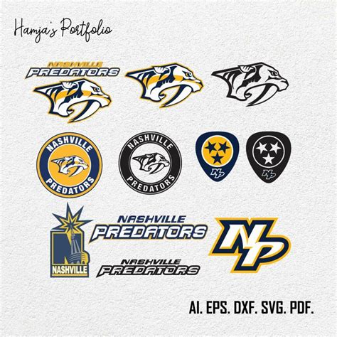 Nashville Predators Hockey Logo Svg Vector Design Masterbundles